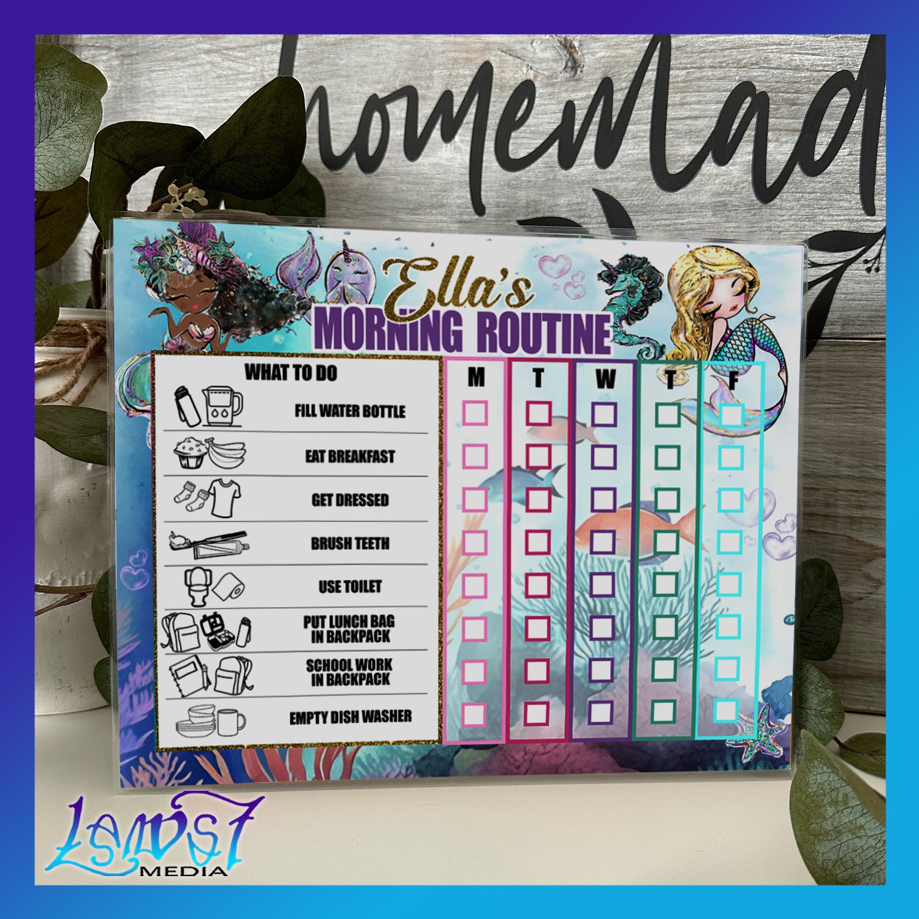 Mermaid Routine Chart | Lawst Media